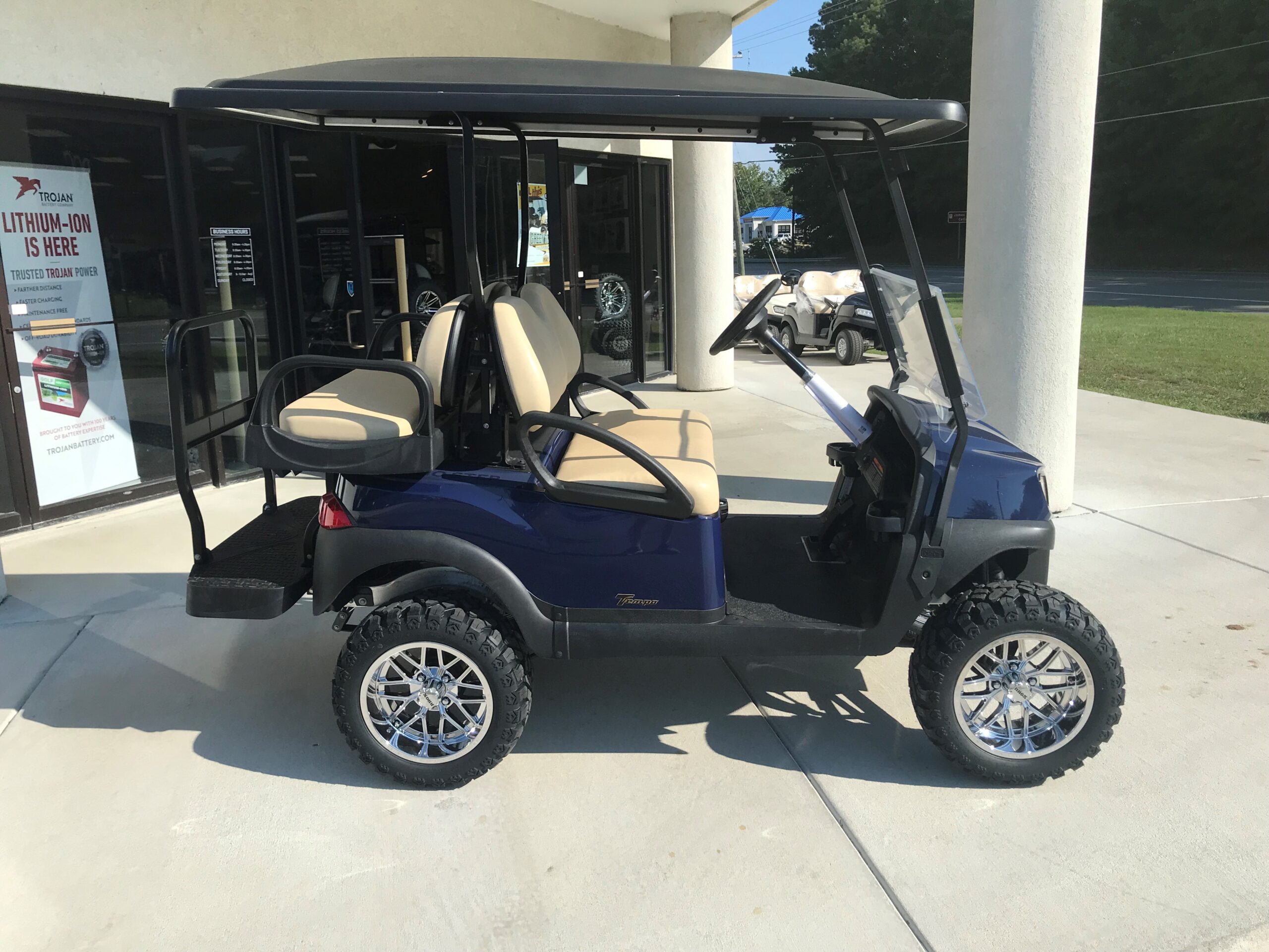2023 Club Car Tempo 4-Pass Lifted Electric Golf Car- Sapphire | Peebles ...